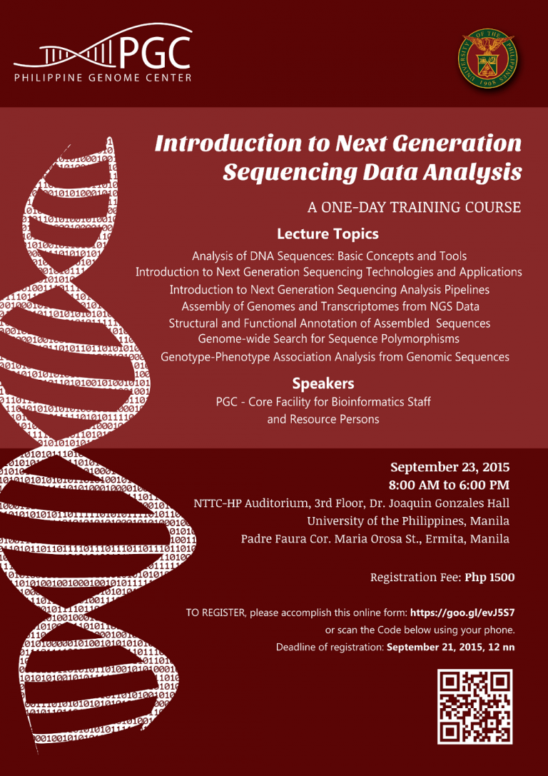 Introduction to Next Generation Sequencing Data Analysis (UP Manila ...