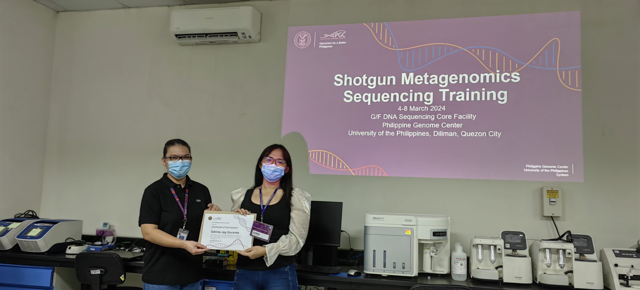 DSCF trains UP Cebu researchers in Shotgun Metagenomics Sequencing – Philippine Genome Center