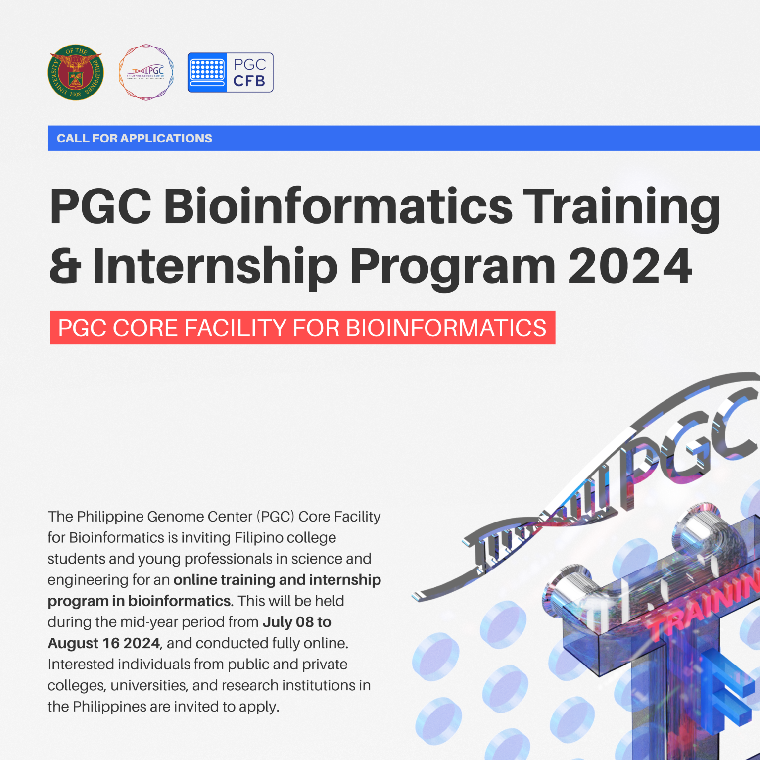 Call for Applications: PGC Bioinformatics Training & Internship Program ...