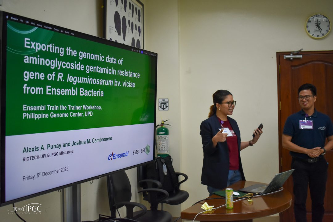 Ensembl workshops at PGC – Philippine Genome Center